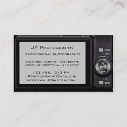 Compact Digital Camera Photographer Business Card | Zazzle