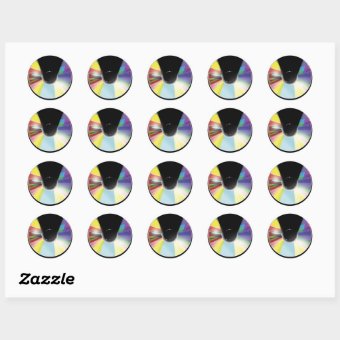 Compact disc sticker | Zazzle