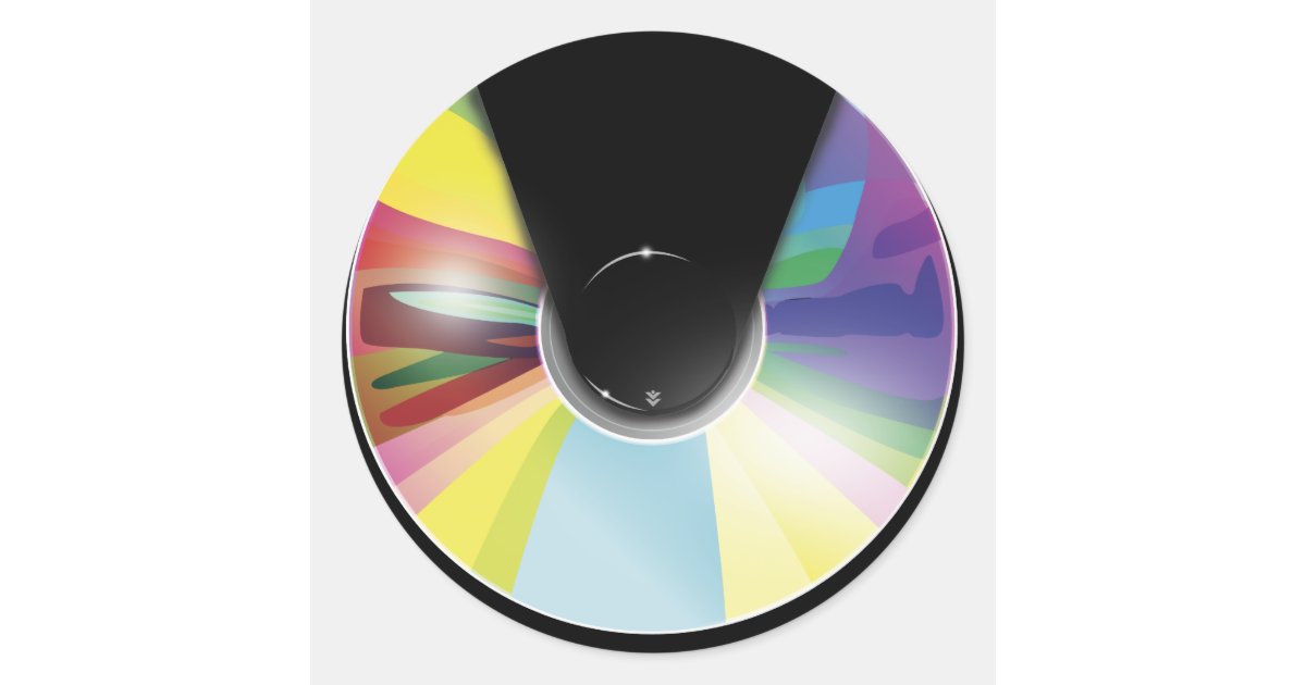 Compact disc sticker | Zazzle