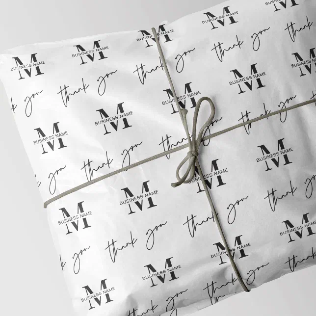 Company Branded Personalised Minimalist Pattern Ti Tissue Paper | Zazzle