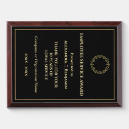 Company Business Gold Employee Service Award | Zazzle