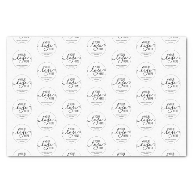 Company Business Personal Logo Marketing Branding Tissue Paper | Zazzle