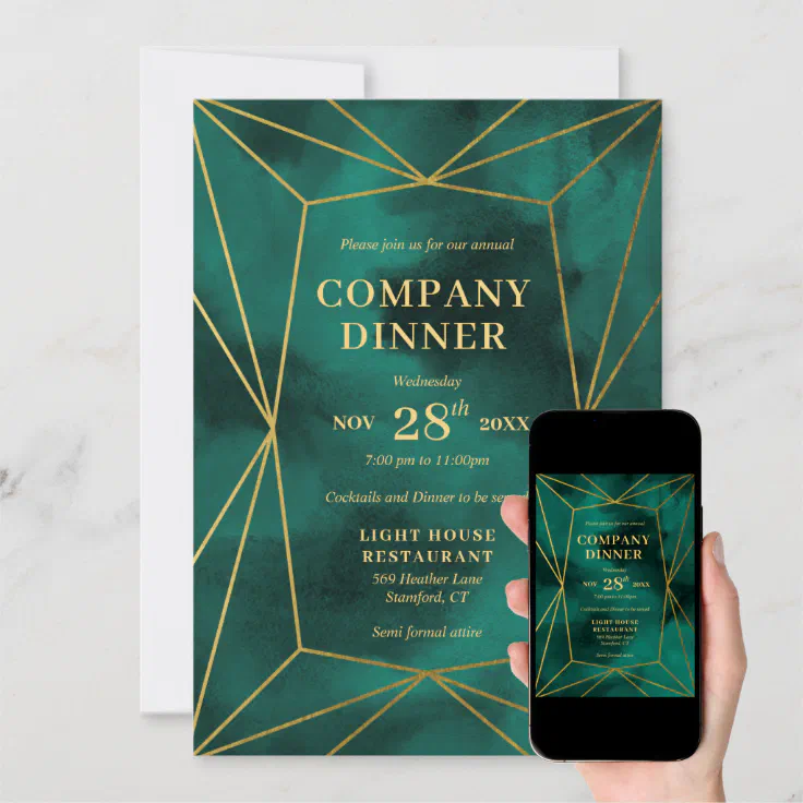 Company Dinner Invitation | Zazzle