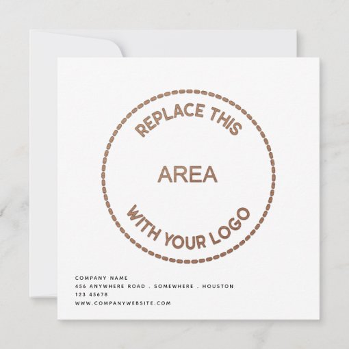 Company Family Day Business Logo White Invitation | Zazzle