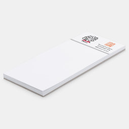 Company Logo And Photo Promotional Magnetic Notepad | Zazzle