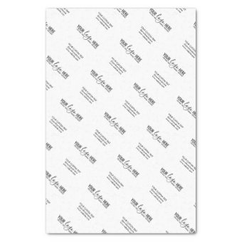 Company Logo Brand Slogan Personalized Business Tissue Paper | Zazzle