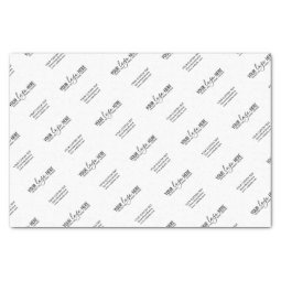 Company Logo Brand Slogan Personalized Business Tissue Paper | Zazzle