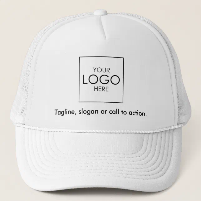 Company Logo Business Employee Client Staff Custom Trucker Hat | Zazzle