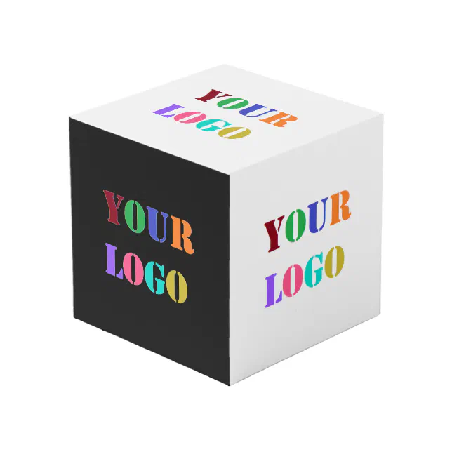 Company Logo Business Promotional Cube Example | Zazzle
