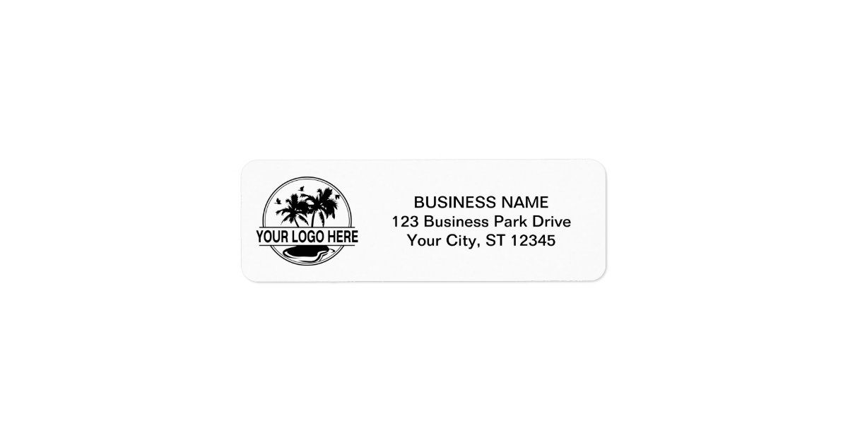 Company Logo Business Return Address Label | Zazzle