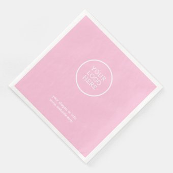Company Logo | Corporate Paper napkins | Zazzle