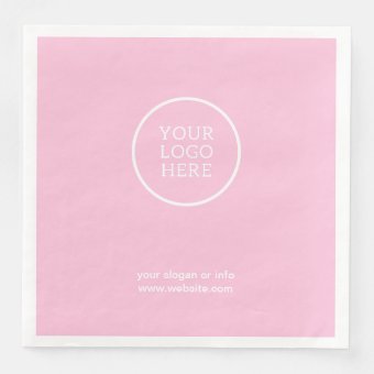 Company Logo | Corporate Paper napkins | Zazzle