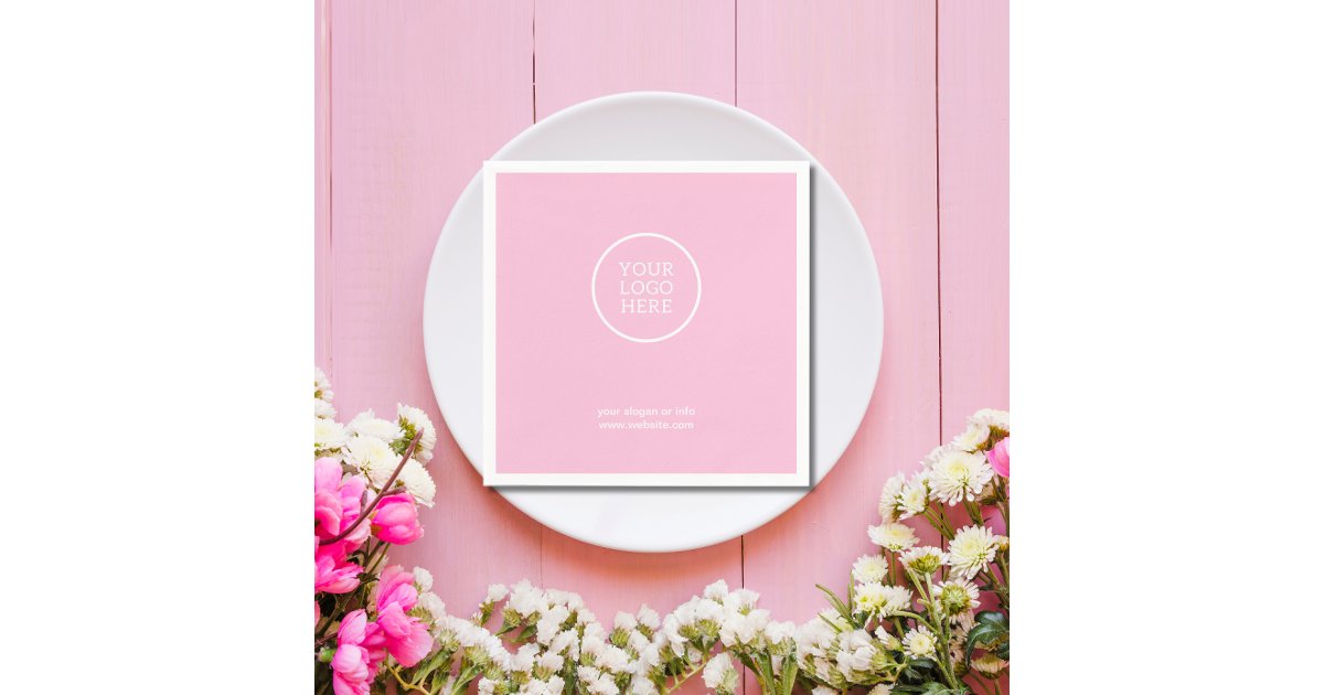 Company Logo | Corporate Paper napkins | Zazzle
