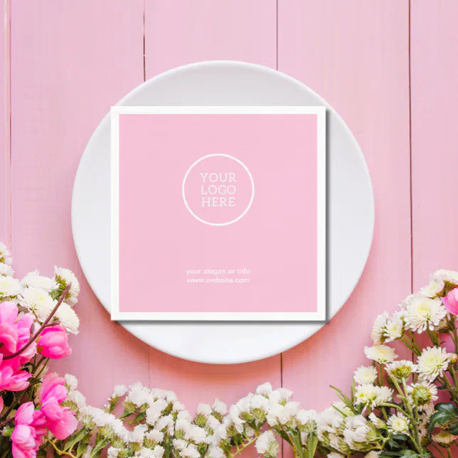 Company Logo | Corporate Paper napkins | Zazzle