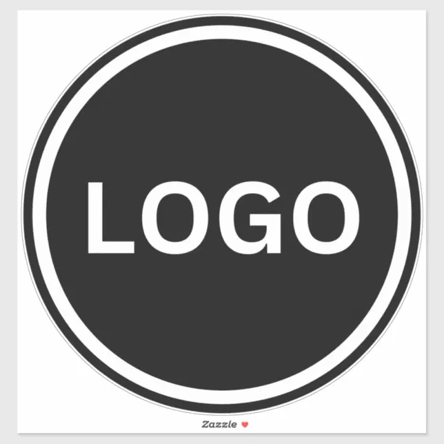 Company Logo Modern Car Window Bumper Sticker | Zazzle