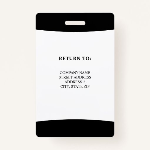 Company Logo Photo Employee Badge | Zazzle