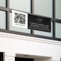 Company Logo QR Code Custom Vinyl Indoor Outdoor Banner | Zazzle