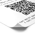 Company Logo QR Code Poster | Zazzle