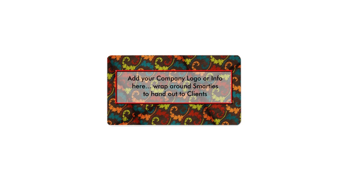 Company Logo Smartie Candy wrappers Labels | Zazzle