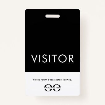 Company Logo Visitor Badge | Zazzle