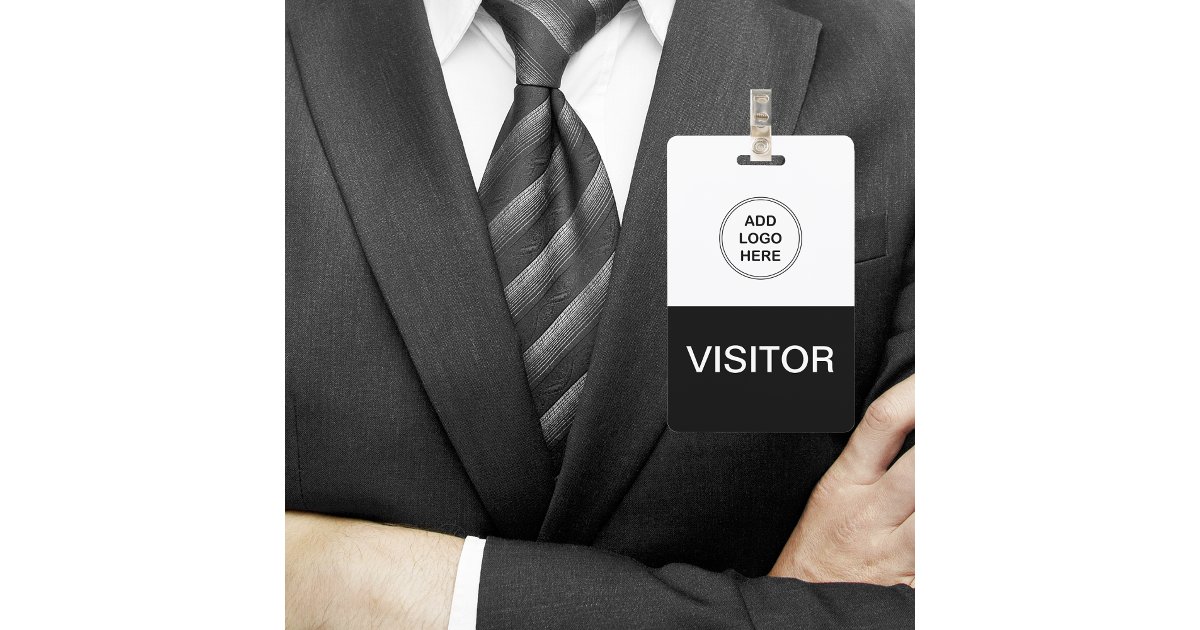 Company Logo Visitor Badge | Zazzle