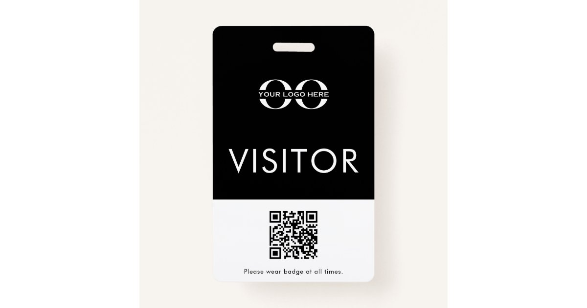 Company Logo Visitor Badge | Zazzle