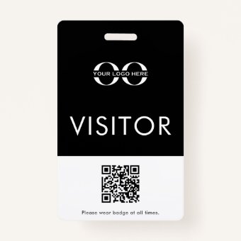Company Logo Visitor Badge | Zazzle