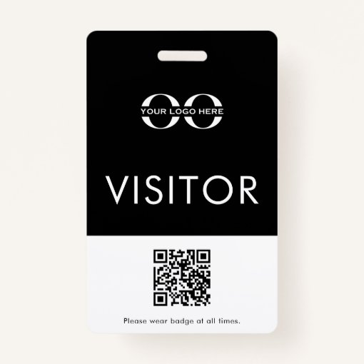 Company Logo Visitor Badge | Zazzle