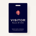 Company Logo Visitor Badge Hotel Resort | Zazzle