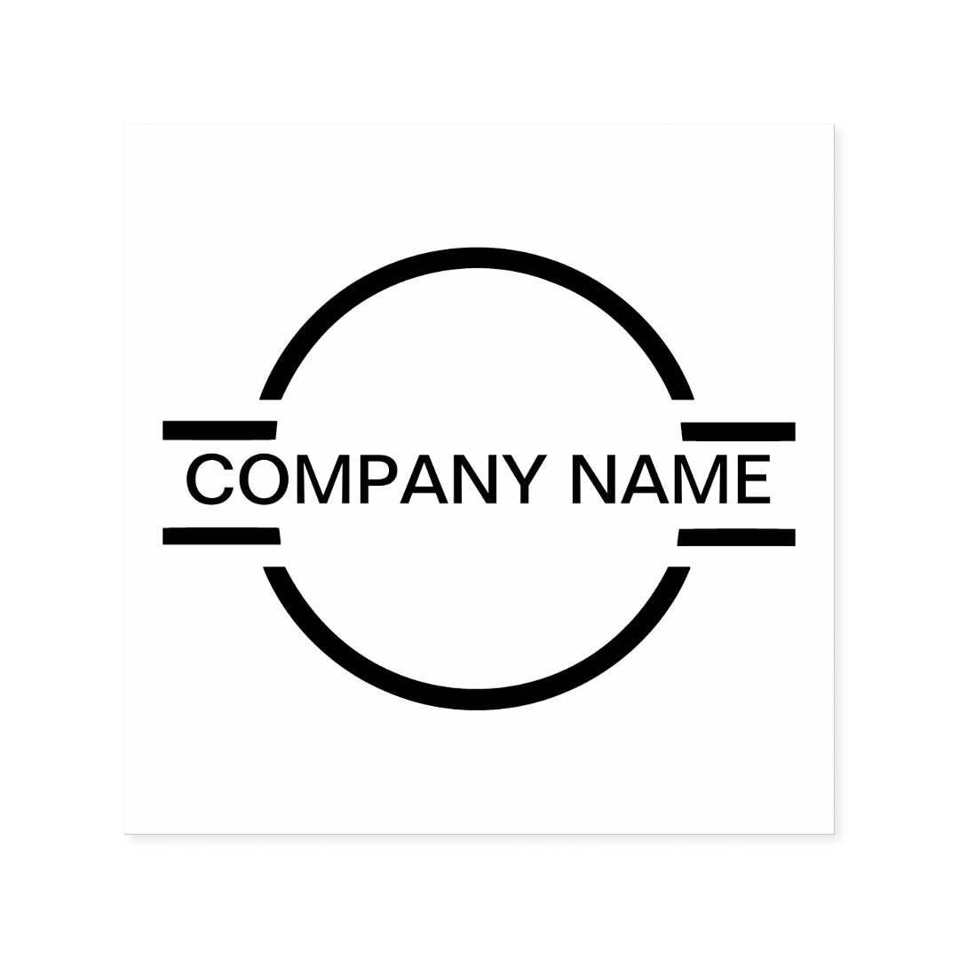 Company Monogram Logo Emblem Self-inking Stamp | Zazzle