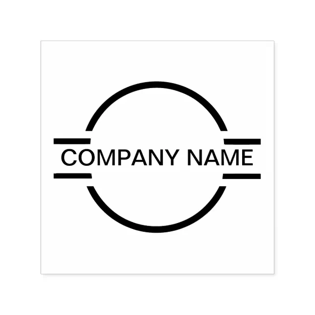 Company Monogram Logo Emblem Self-inking Stamp | Zazzle