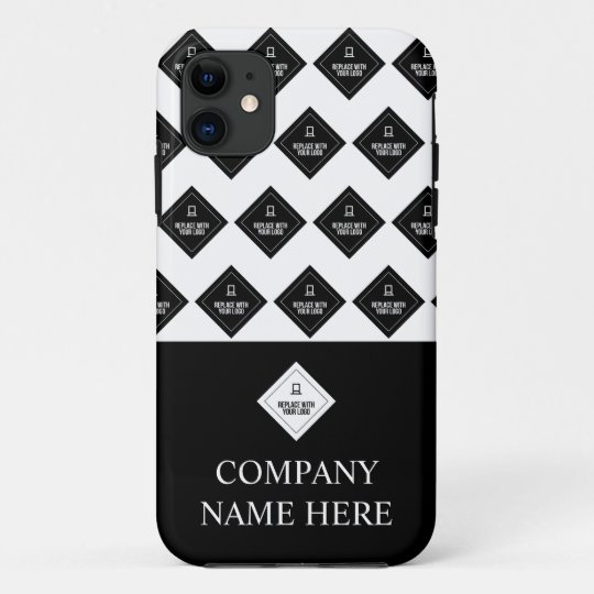 Company Name & Logo Pattern Case-Mate iPhone Case | Zazzle.com