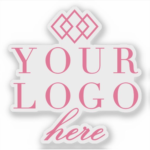 Company Promo Sticker | Your Logo Here Label | Zazzle