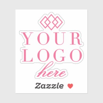 Company Promo Sticker | Your Logo Here Label | Zazzle