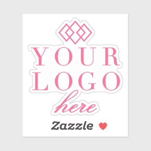 Company Promo Sticker | Your Logo Here Label | Zazzle