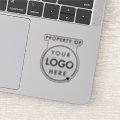 Company Property Logo | Business Asset Laptop Sticker | Zazzle