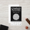 company punch card | Zazzle