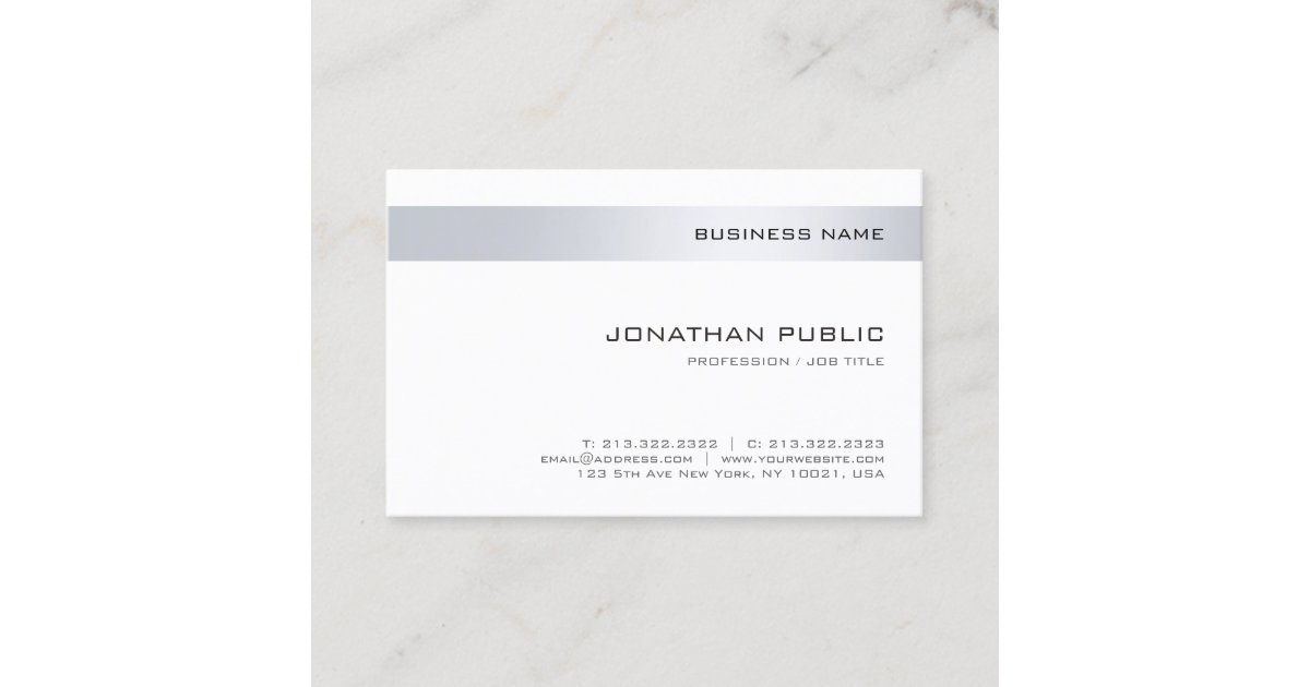 Company Simple Professional Template Elegant Business Card | Zazzle