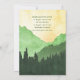 Company Team Retreat with Mountains (Green) Invitation | Zazzle