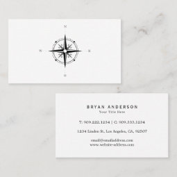 Compass Business Card | Zazzle