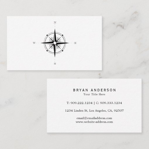 Compass Business Card | Zazzle