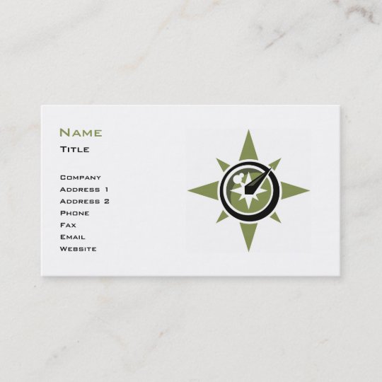 Compass Business Card Template | Zazzle.com