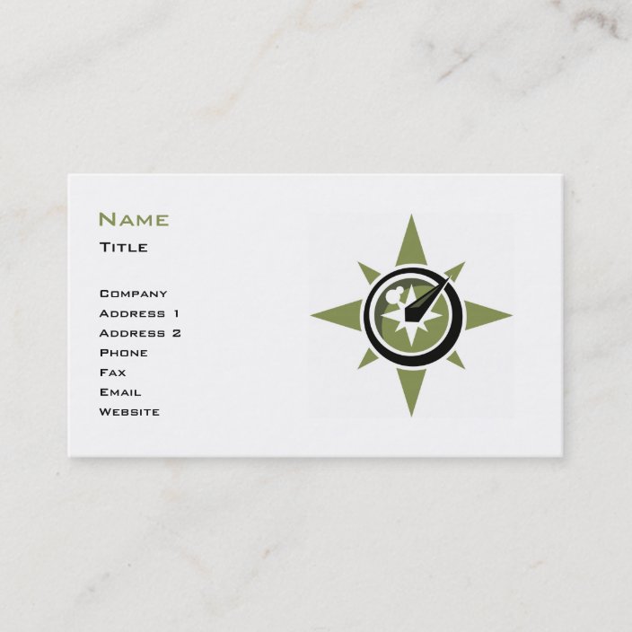 Compass Business Card Template | Zazzle.com