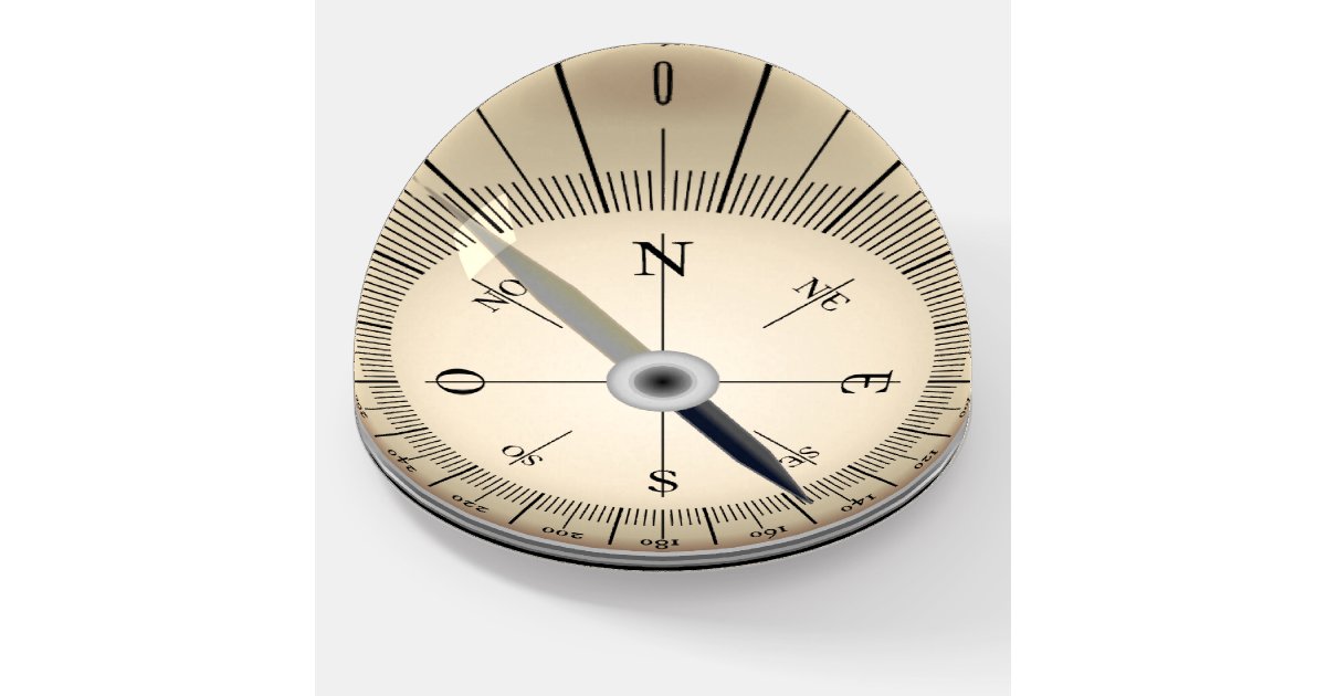 Compass Paperweight | Zazzle