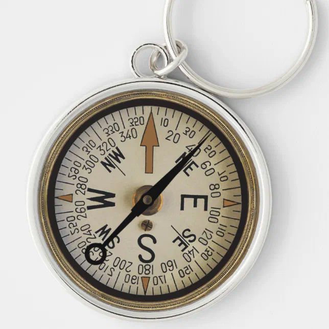 Compass Rose 1 Keychain | Zazzle