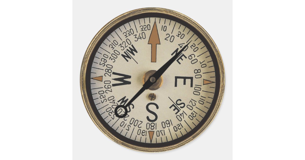 Compass Rose 1 Sticker Zazzle