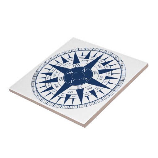 Compass Rose Ceramic Tile | Zazzle