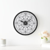 Compass Rose - Clock (White) | Zazzle