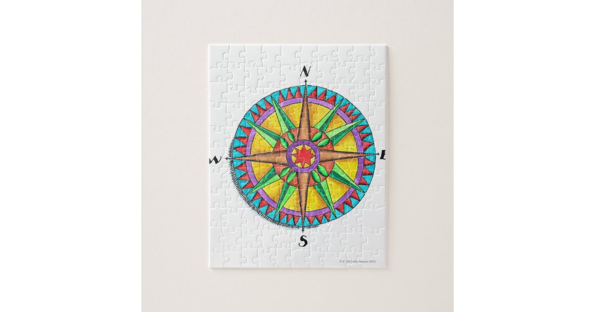 Compass Rose Jigsaw Puzzle | Zazzle