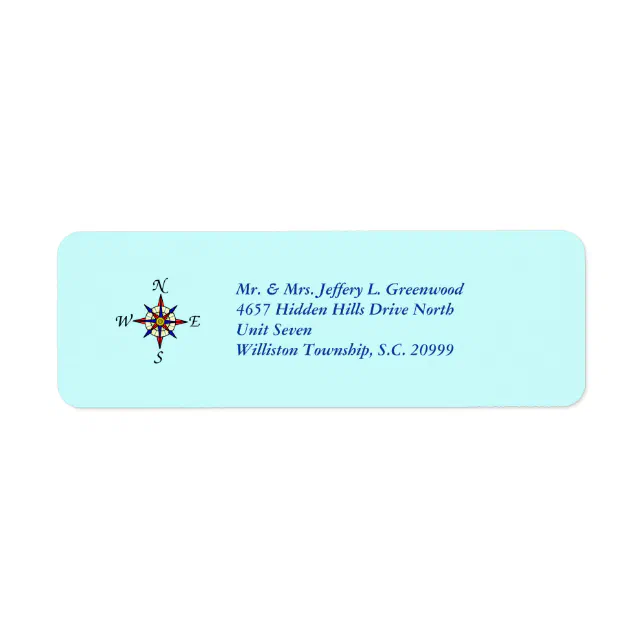 Compass Rose Labels | Zazzle
